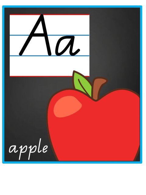 Alphabet Wall Charts Qld Cursive Alphabet