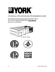 ACCESSORY KIT INSTALLATION INSTRUCTIONS - York