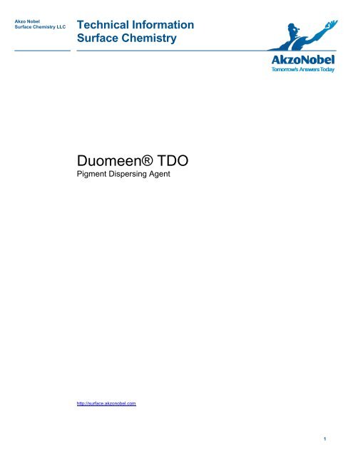Duomeen® TDO - AkzoNobel Surface Chemistry