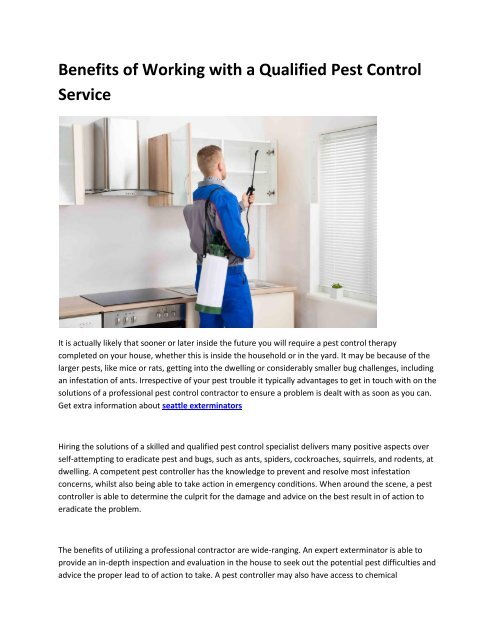 6 seattle pest control service