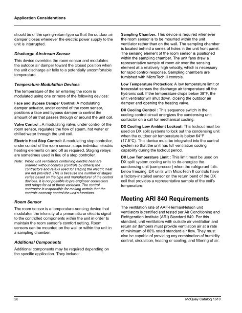 Application Consideration