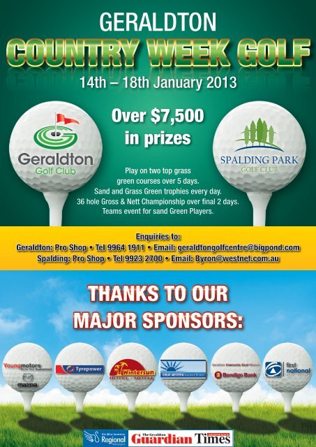 Geraldton Country Week - Exmouth Golf Club