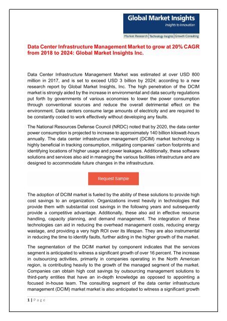 PDF-Data Center Infrastructure Management Market