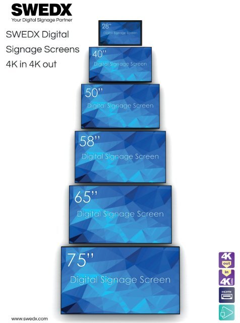 4K Digital Signage Screens