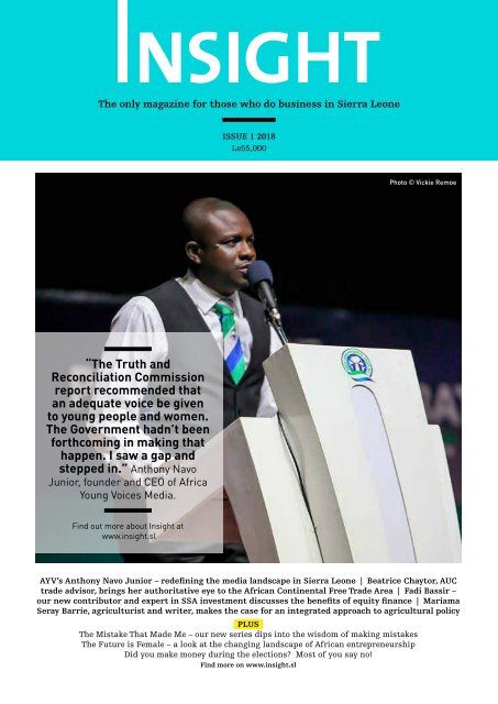 Insight Magazine Issue 1 2018