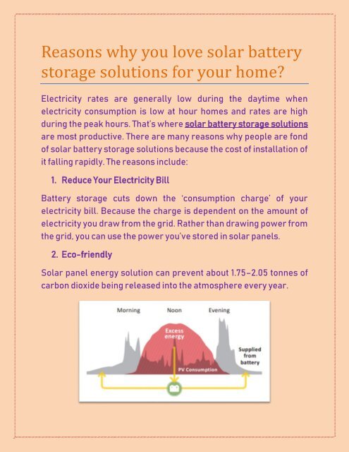 Reasons why you love solar battery storage solutions for your home
