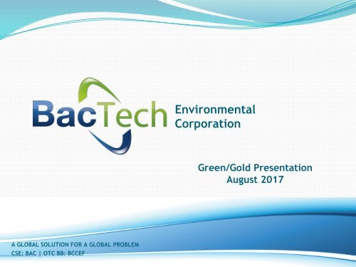 BacTech Corporate Presentation