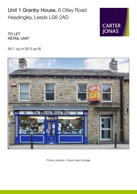 Unit 1 Granby House, 6 Otley Road Headingley, Leeds LS6 2AD