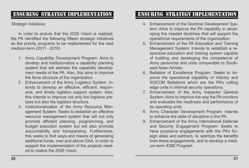 ENSurINg STraTEgy ImplEmE