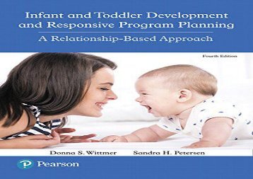 Infant And Toddler Development And Responsive Program Planning Magazines