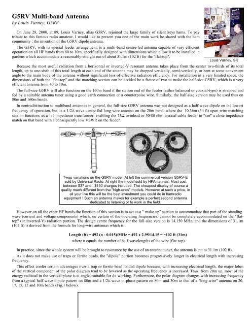 G5RV Multi-band Antenna