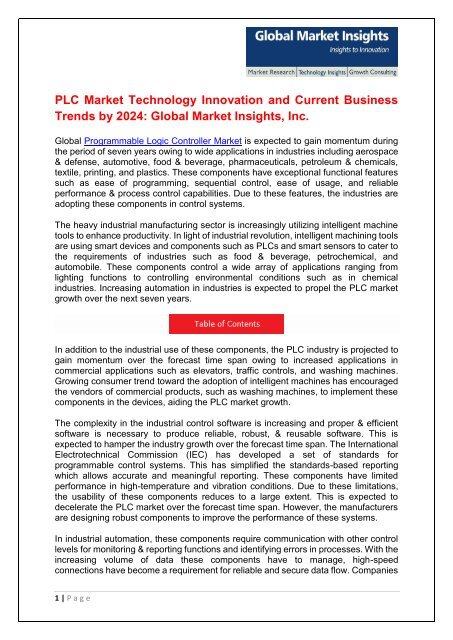 PDF-Programmable Logic Controller (PLC) Market
