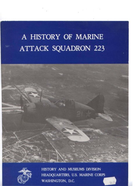 up A HISTORY OF MARINE ATTACK SQUADRON 223