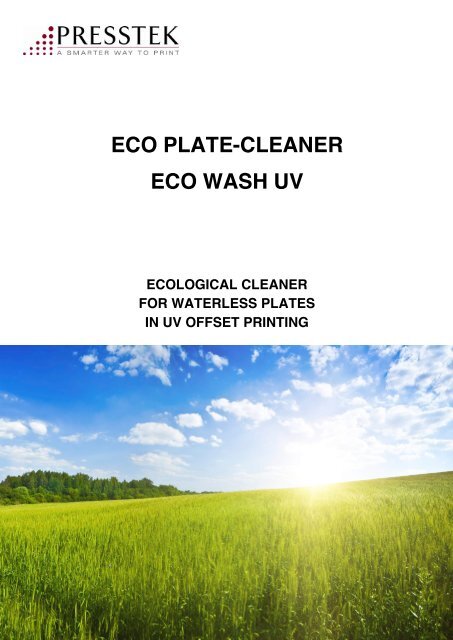 Eco Plate Cleaner / Eco Wash