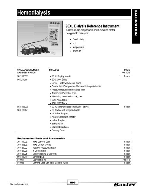 Hemodialysis - Baxter