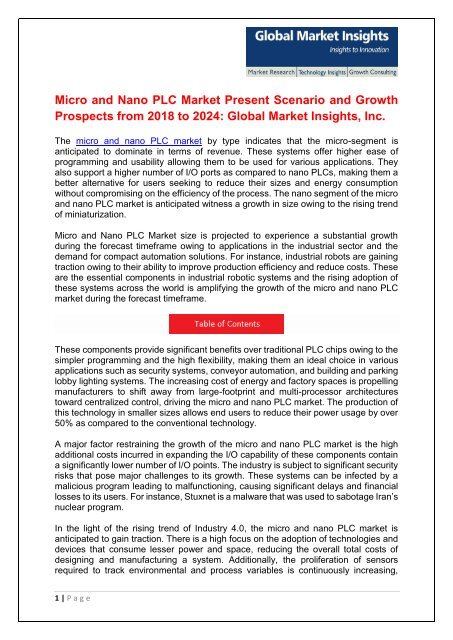 PDF-Micro and Nano PLC Market