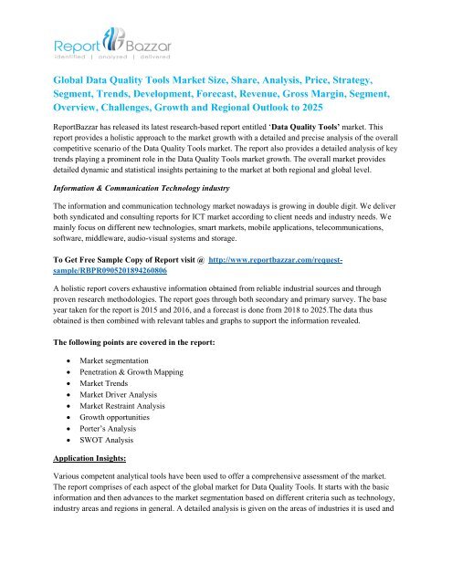 Data Quality Tools 2520