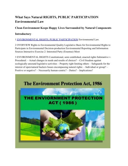 Global Environmental Protection Law
