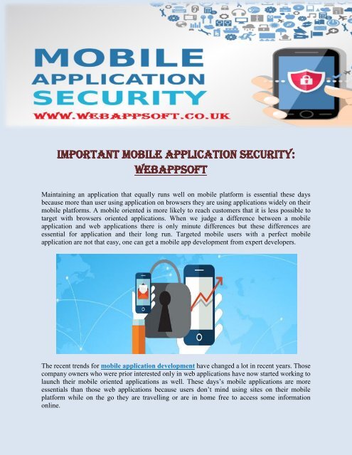 Important Mobile Application Security