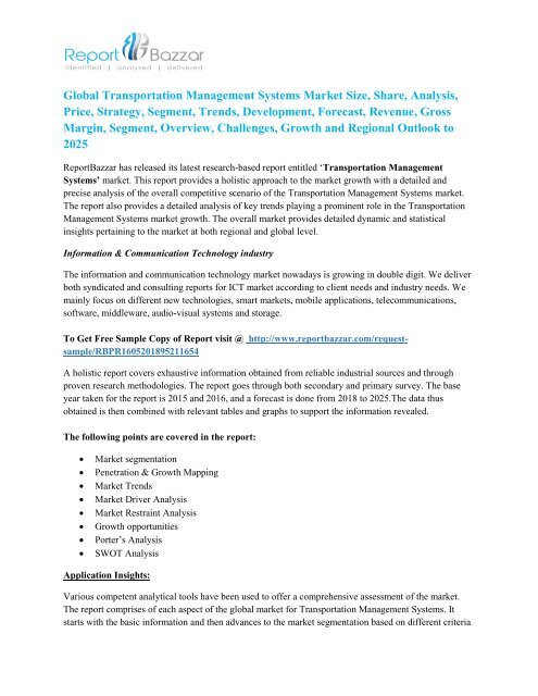 Transportation Management Systems