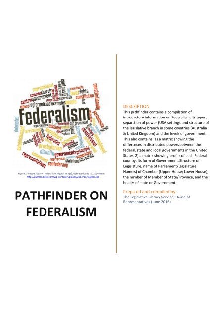 FEDERALISM PART 1 Introduction