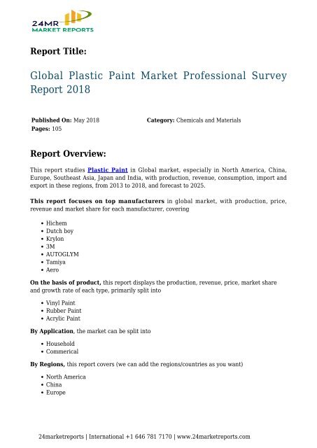 global-plastic-paint-market-professional-survey-report-2018-24marketreports