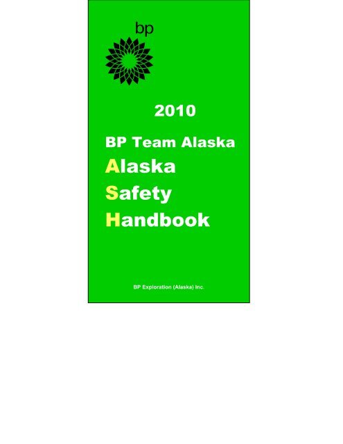 Alaska Safety Handbook - BP
