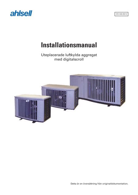 Installationsmanual - Ahlsell