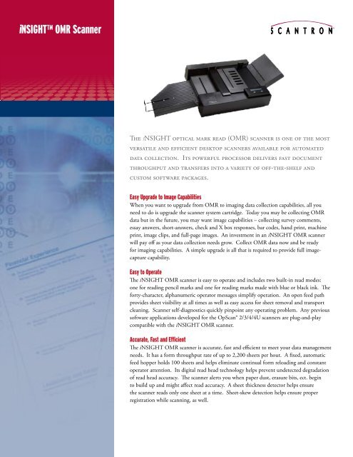 iNSIGHT™ OMR Scanner - CSX