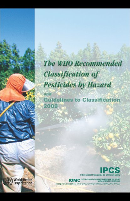 The WHO Recommended Classification of Pesticides ... - ipcs inchem