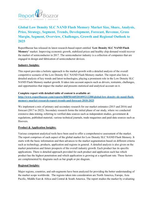 Low Density SLC NAND Flash Memory