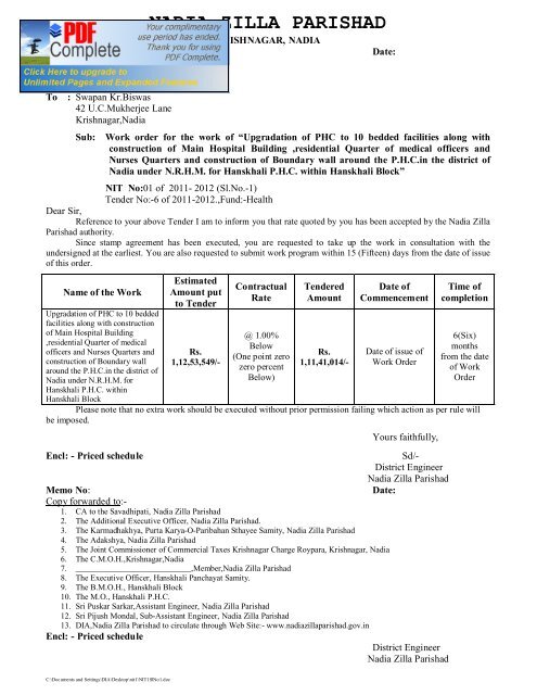 NADIA ZILLA PARISHAD