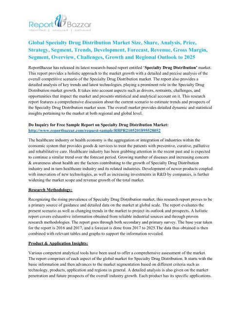 Specialty Drug Distribution