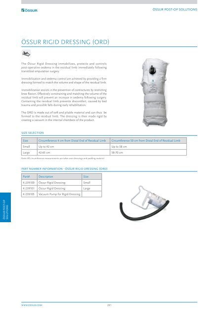 ÖSSUR POST-OP SOLUTIONS
