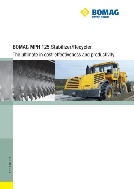 BOMAG MPH 125 Stabilizer/Recycler. The ultimate in cost ...