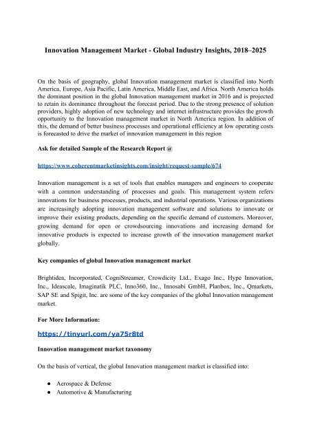 Innovation Management