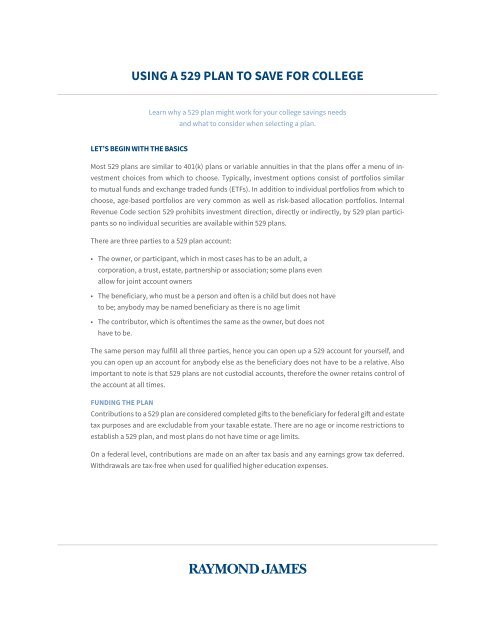 Using a 529 Plan to Save For College