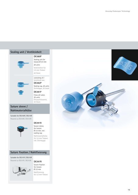 Ø 3.5 mm Trocars Trokare