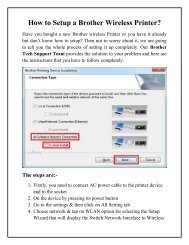 How to configure wireless network issues in Brother Printer
