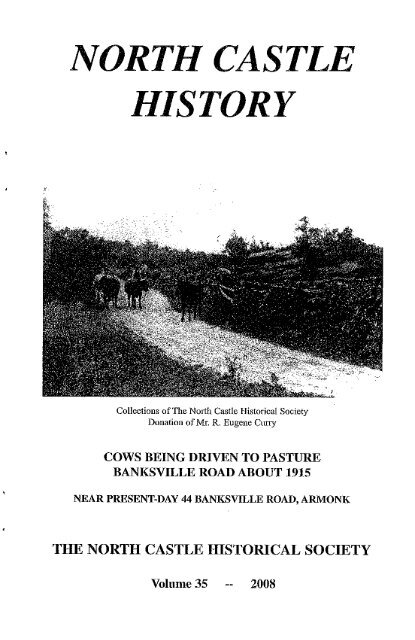 NORTH CASTLE HISTORY - The Town of North Castle