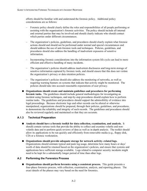 GUIDE TO INTEGRATING FORE