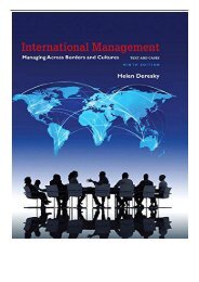 Best PDF International Business A Managerial Perspective Full Books