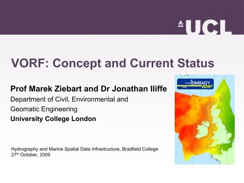 VORF: Concept and Current Status - The Hydrographic Society UK