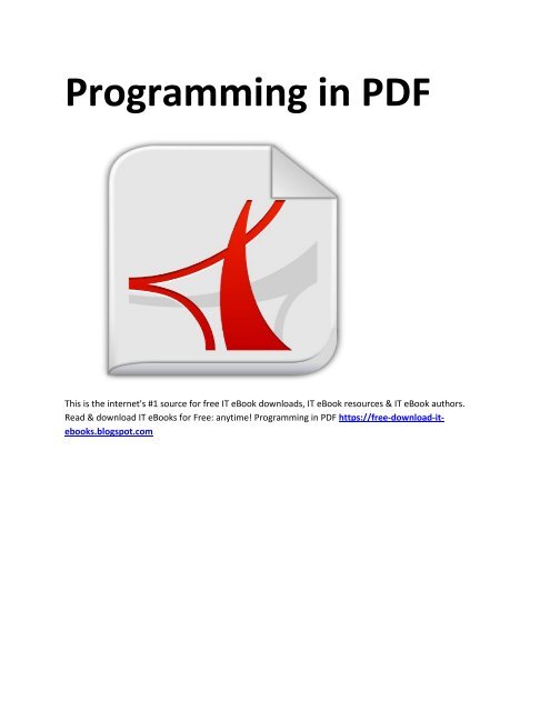 4 Programming Ebooks