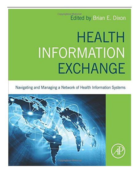 [PDF] Health Information Exchange Navigating and Managing a Network of ...