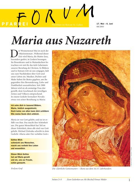 Maria aus Nazareth - Pfarreiforum