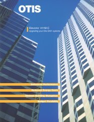 Hoistway dimensions - Otis Elevator Company