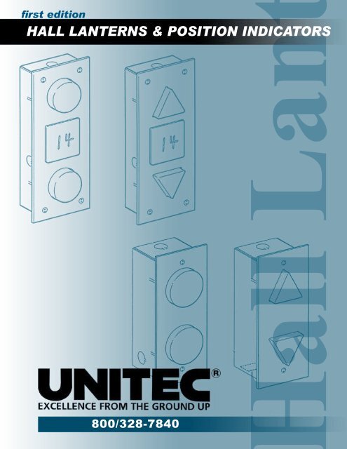 hall lanterns & position indicators - Unitec Elevator and Escalator ...