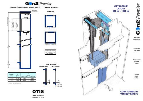 1000 kg COUNTERWEIGHT WITHOUT SAFETY - Otis Elevator ...