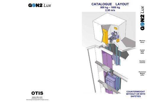 CATALOGUE LAYOUT 800 kg – 1600 kg 2,50 m/s - Otis Elevator ...